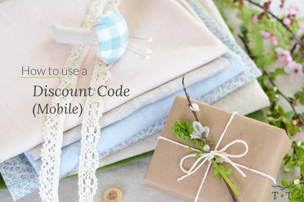 How to apply a Discount Code or Voucher (Mobile Version) – Twig + Tale
