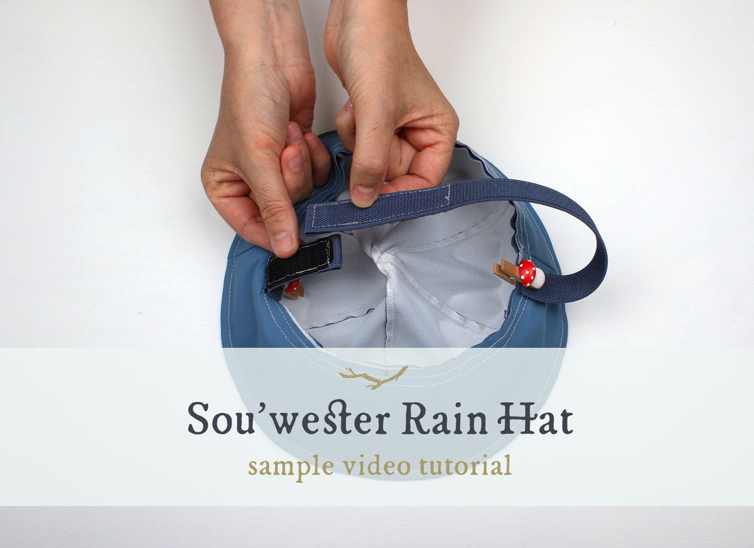 Sou'Wester Rain Hat ~ Digital Pattern + Video Class – Twig + Tale