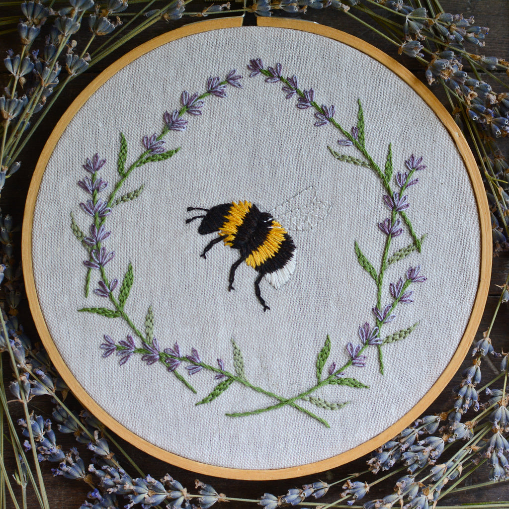 Bumble Bee Embroidery Pattern Trish Burr | Mini Journal Bumble Bee