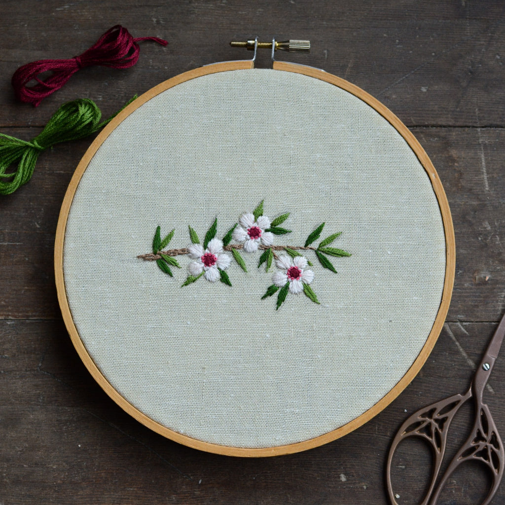 Mānuka Embroidery Pattern – Twig + Tale