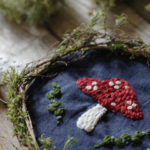 Toadstool Embroidery Pattern – Twig + Tale