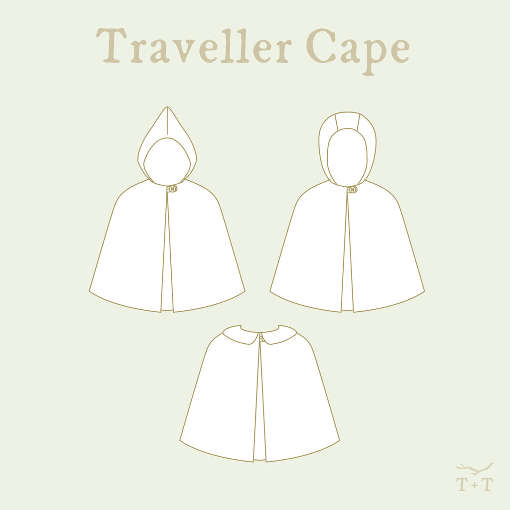 Traveller Cape Sewing Pattern - Child ~ reversible – Twig + Tale