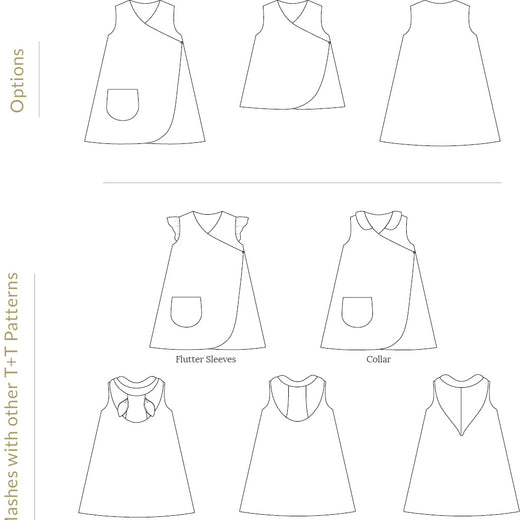 Petal Wrap Dress + Tunic Sewing Pattern - Baby - 4yrs – Twig + Tale